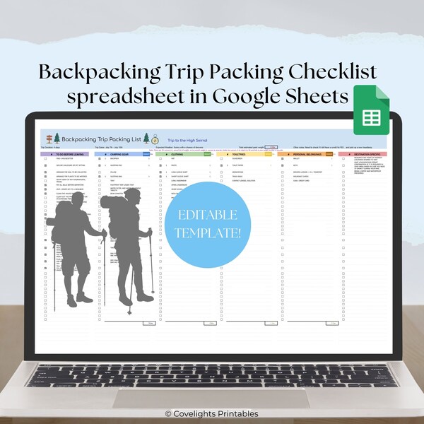 Packing List Spreadsheet Google - Etsy