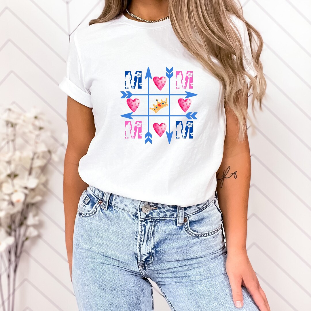 Mom Tic Tac Toe Shirt Cute Mom Tshirt for Mothers Day Gift Funny Mom ...