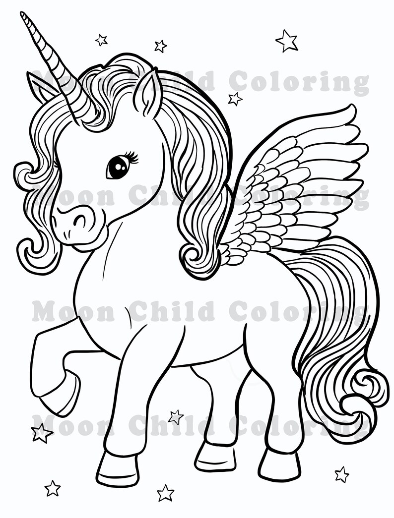 30 Mythical Creatures | Coloring Book for Kids | Unicorns, Dragons ...