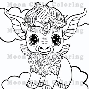 30 Mythical Creatures | Coloring Book for Kids | Unicorns, Dragons ...