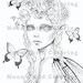 Printable Coloring Sheet for Adults | Beautiful Faerie Coloring Page ...