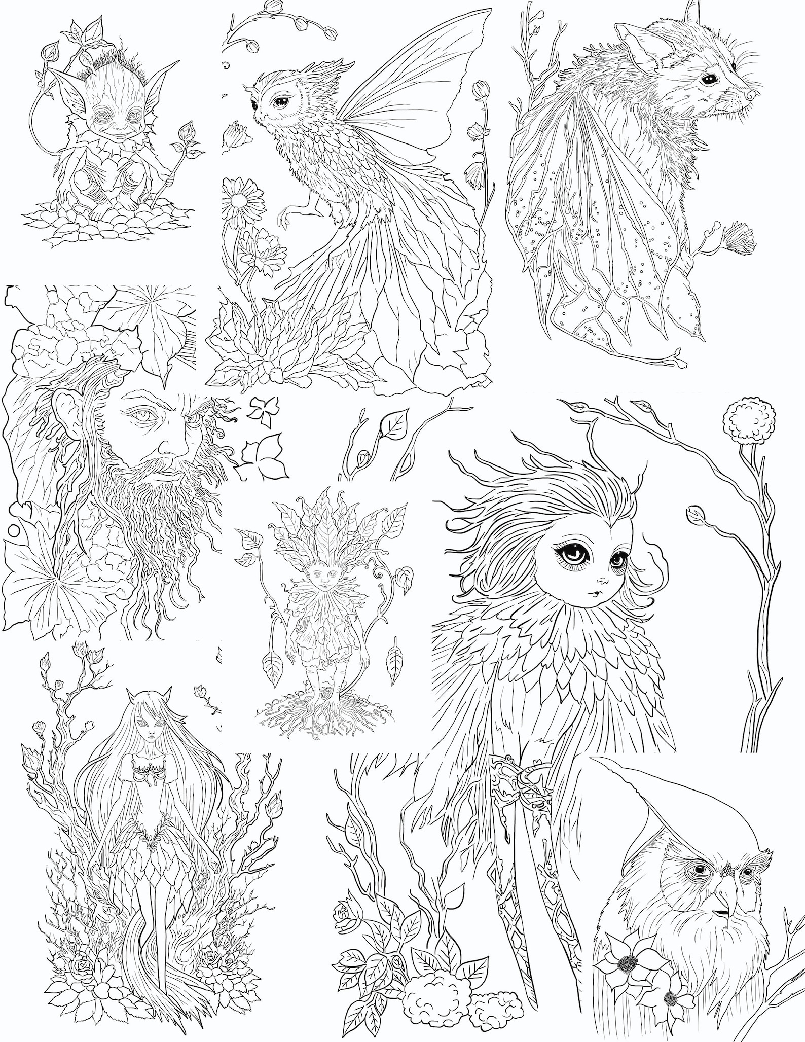 Strange Magic Coloring Book | Printable Adult + Kids Digital Pages ...