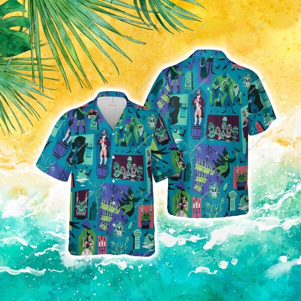 Haunted Mansion Button up Shirt - Etsy