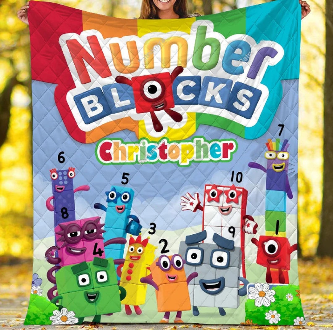 Custom Numberblocks Quilt Blanket Numberblocks Bedding Set - Etsy