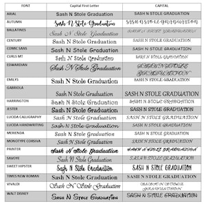 Custom Embroidery Graduation Stole: Personalized Sash - Etsy