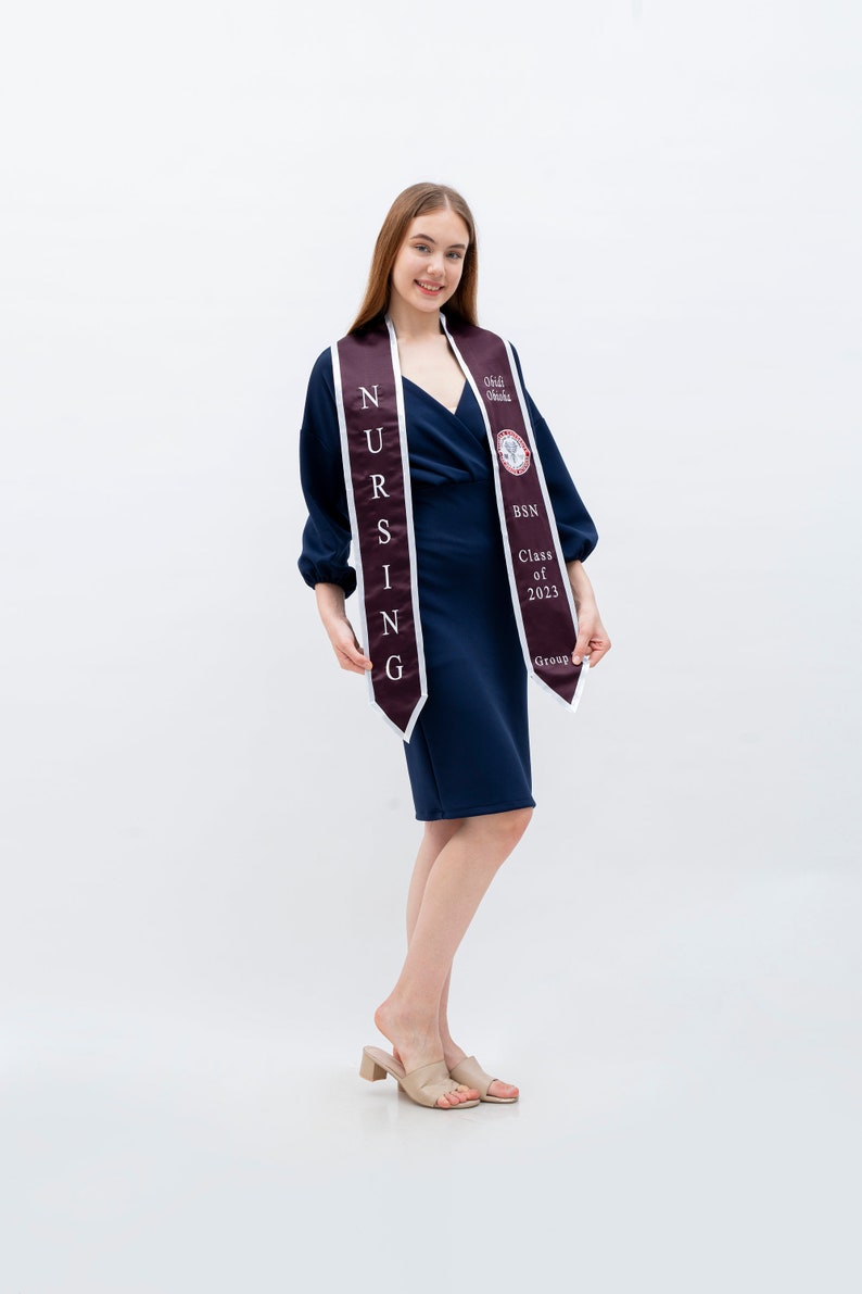 Custom Embroidery Graduation Stole Custom Personalized Stole - Etsy