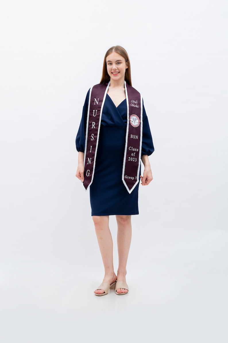 Custom Embroidery Graduation Stole Custom Personalized Stole - Etsy