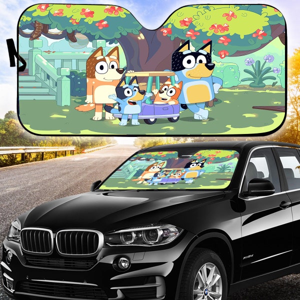 Bluey Car Auto Sun Shade - Etsy
