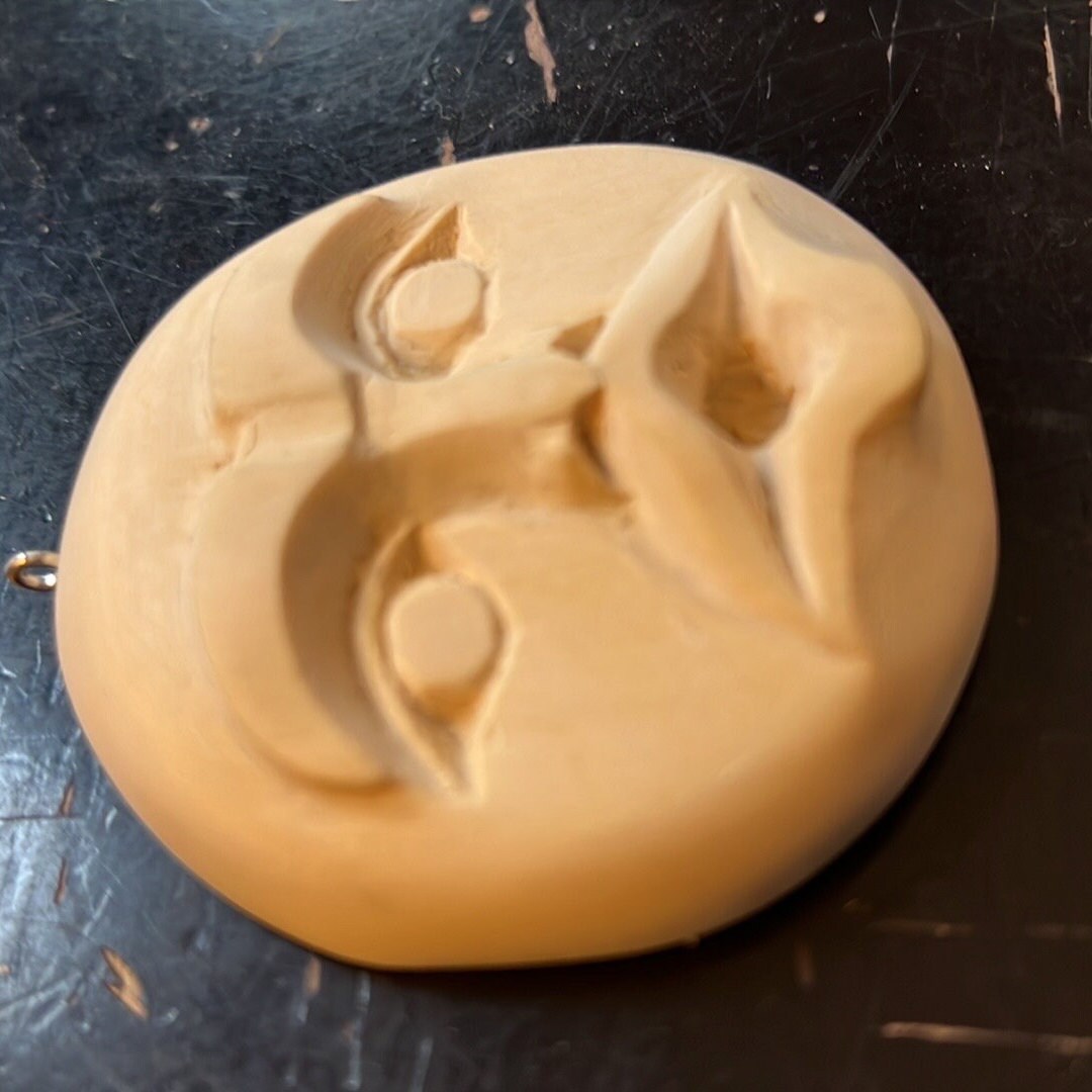 Coast Salish Moon Yellow Cedar Pendant - Etsy