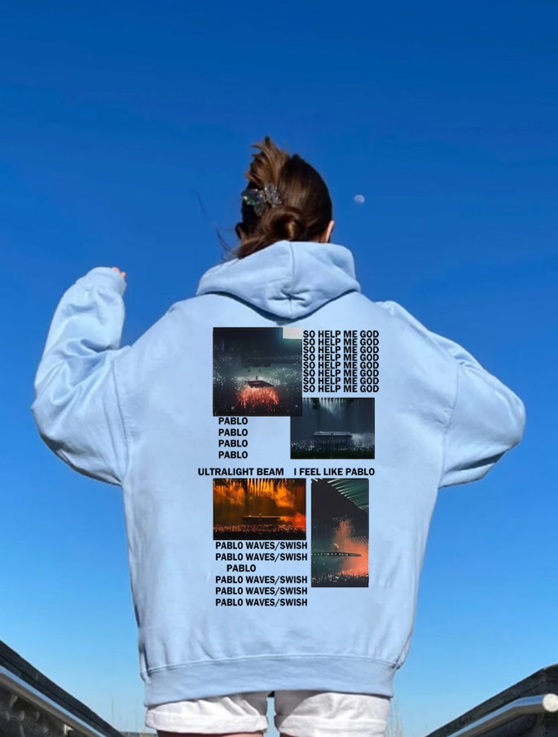 Kanye West Graphic Sweatshirt, Kanye West Merchandise Hoodie, Rapper ...