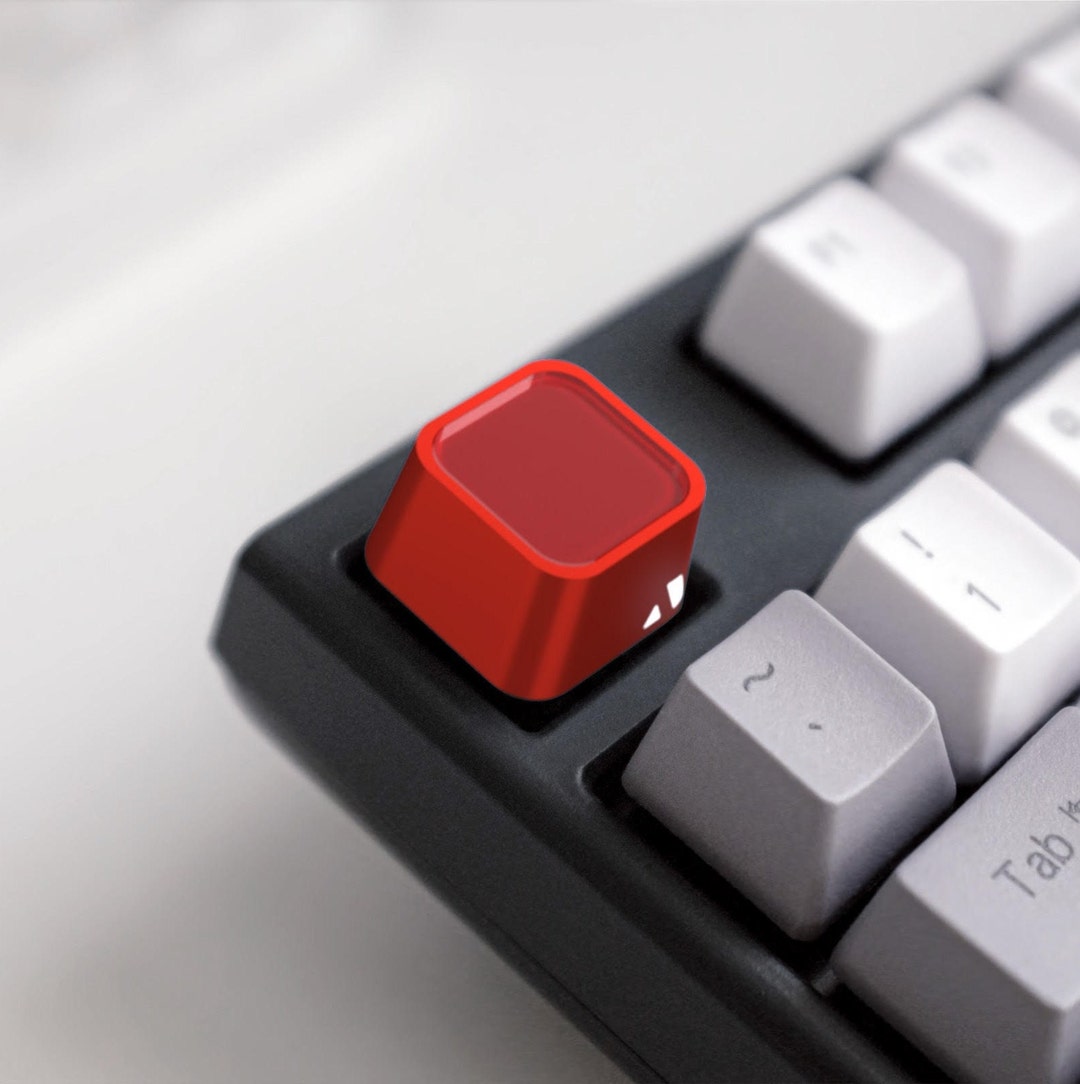 Aluminum and Sapphire Crystal Keycap - Rosso Red - Etsy