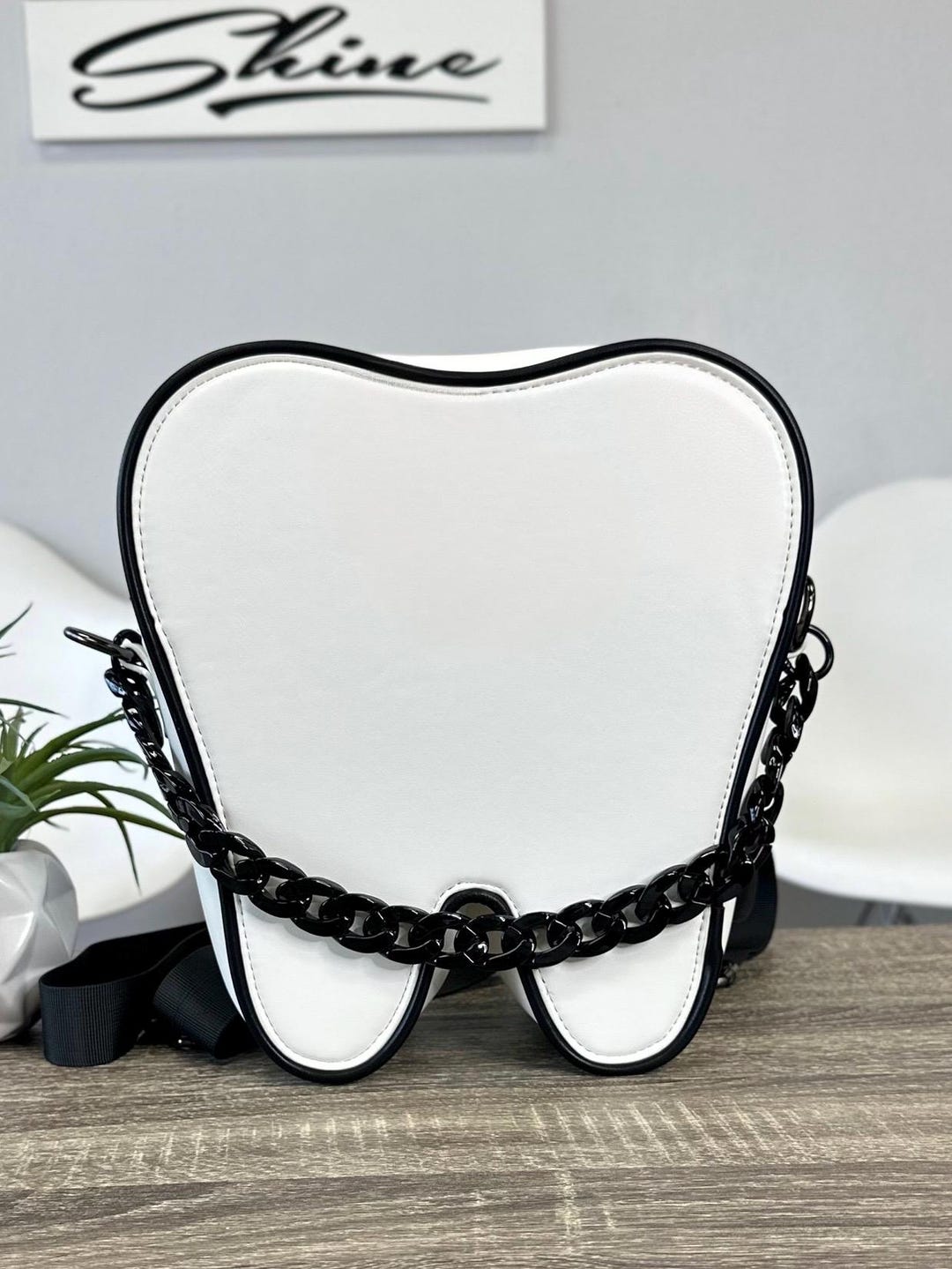 Limited Edition Dental Tooth Shaped Mini Backpack/purse Smooth Exterior ...