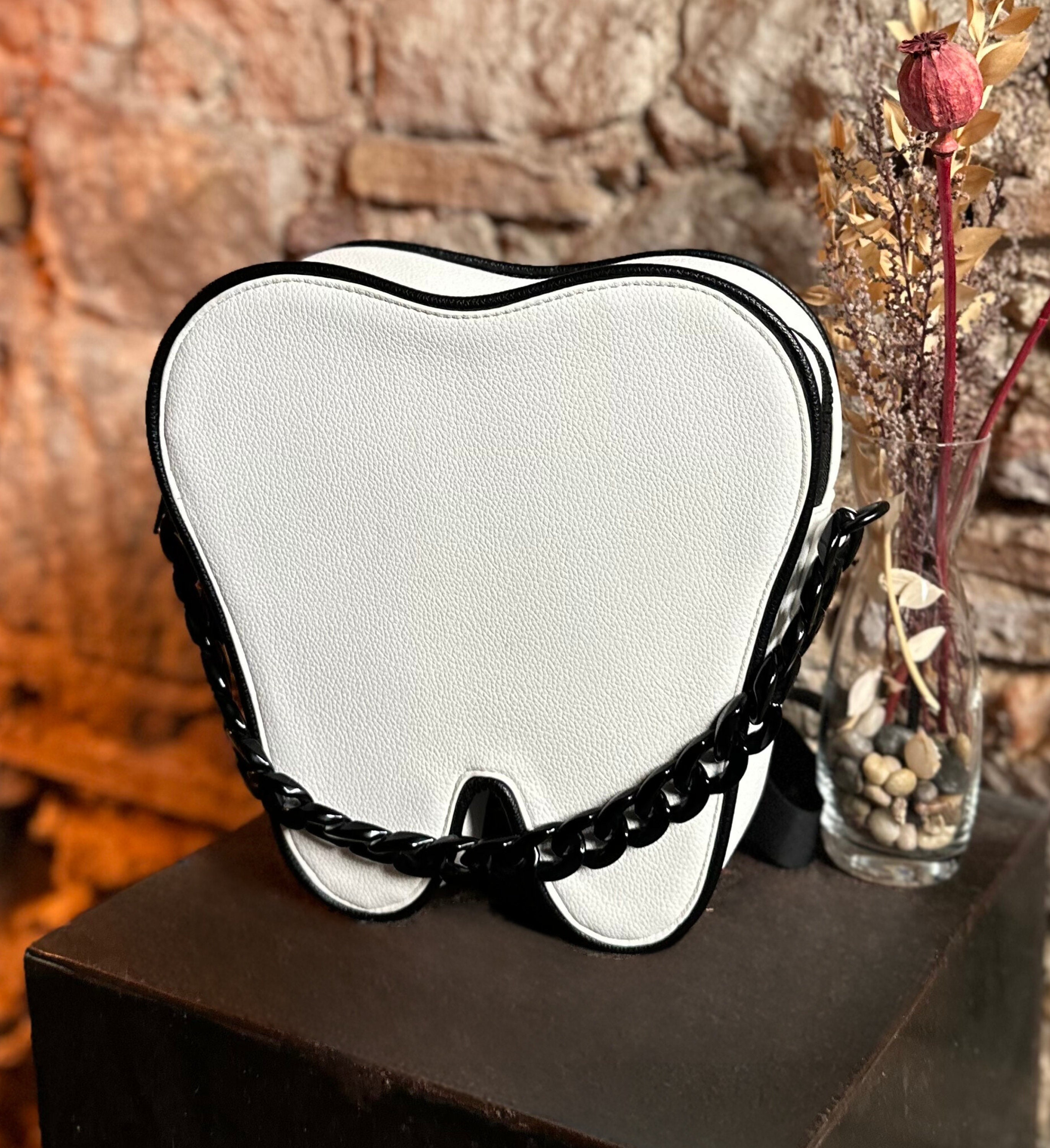 Custom Mini Dental Tooth Shaped Mini Backpack/purse – Stylish White ...