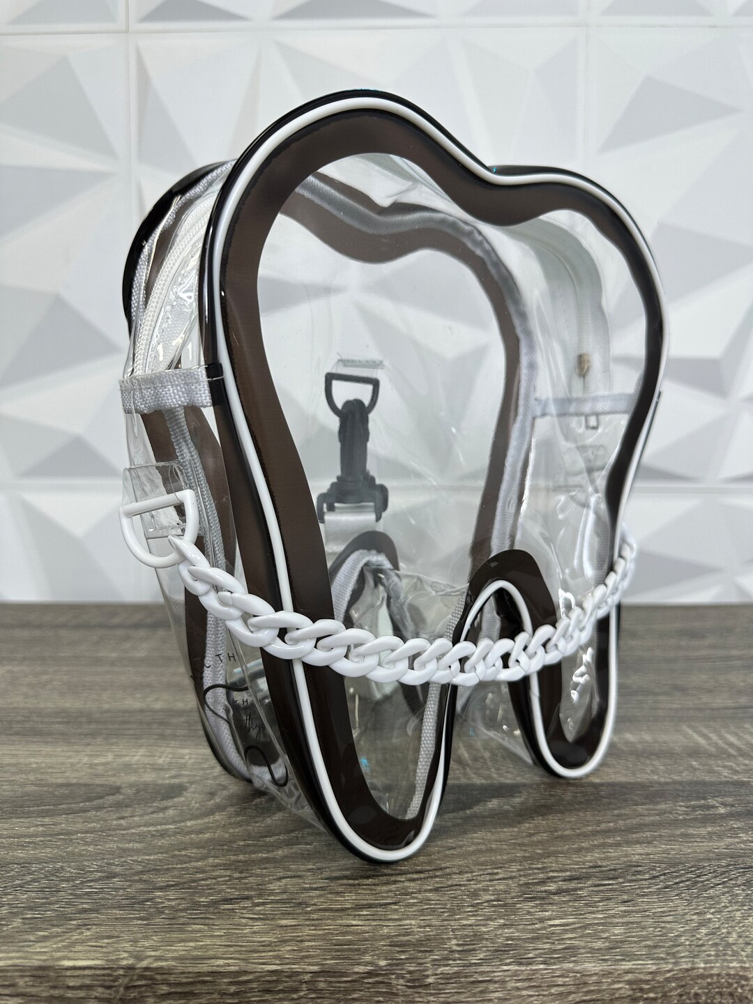 Custom Dental Clear Mini Tooth Backpack/purse – Modern Clarity With ...