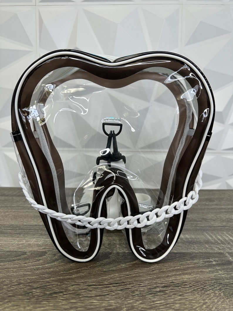 Custom Dental Clear Mini Tooth Backpack/purse – Modern Clarity With ...