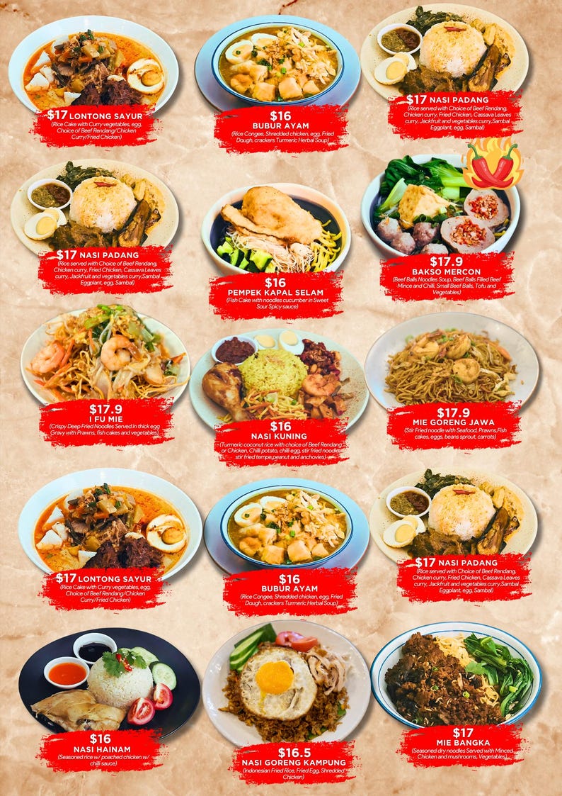 Customizable Asian Restaurant Menu Design | Editable Template for ...