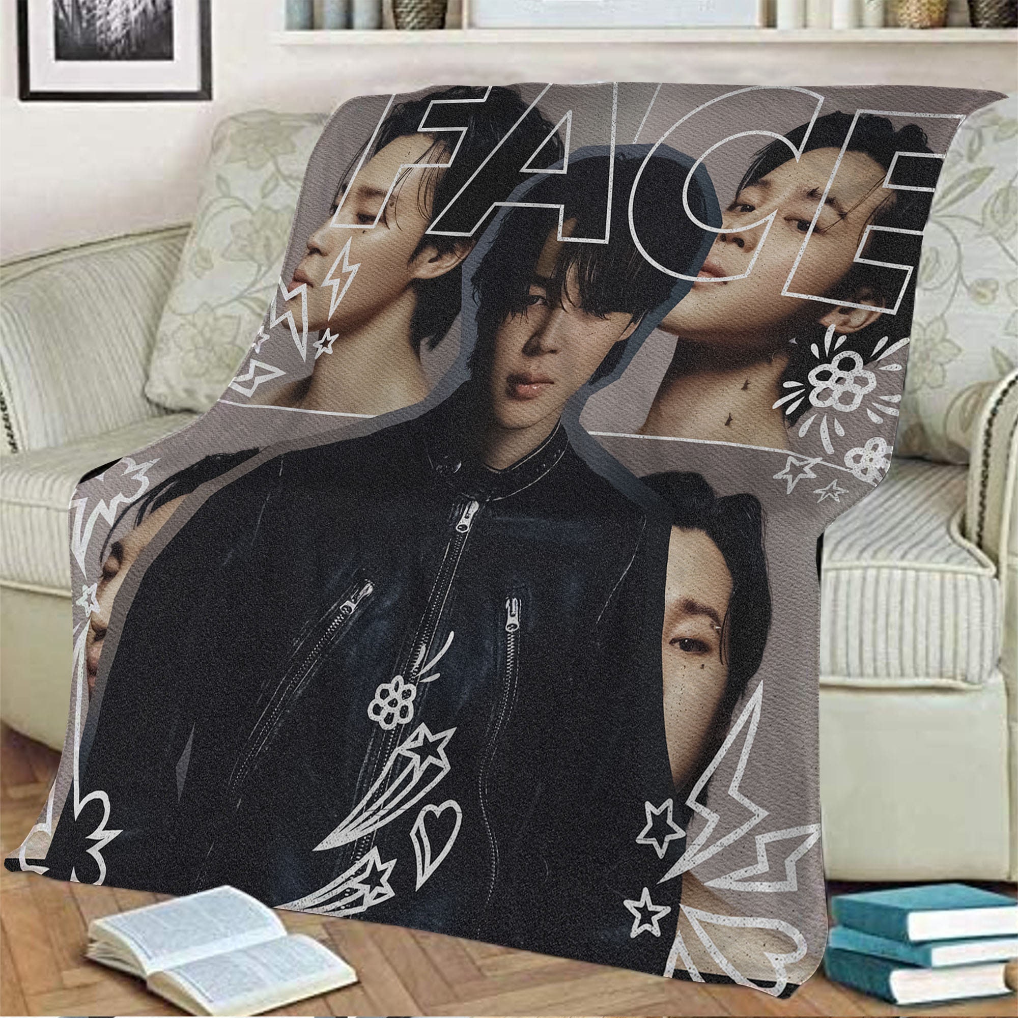 Jimin BTS Blanket Jimin Face Set Me Free Blanket Jimin Face - Etsy