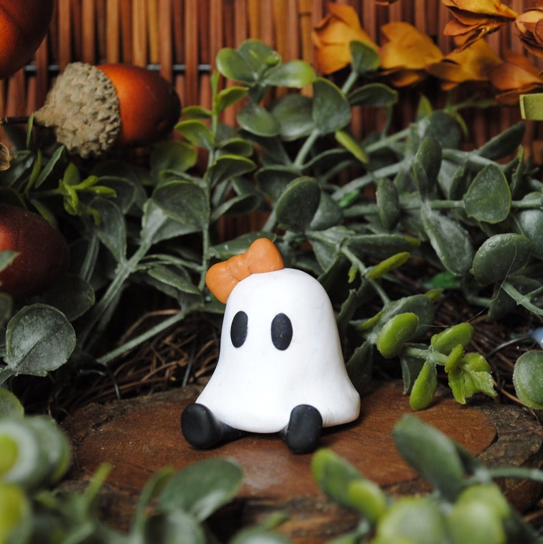 Lil Miss Ghost Handmade Polymer Clay Creation - Etsy
