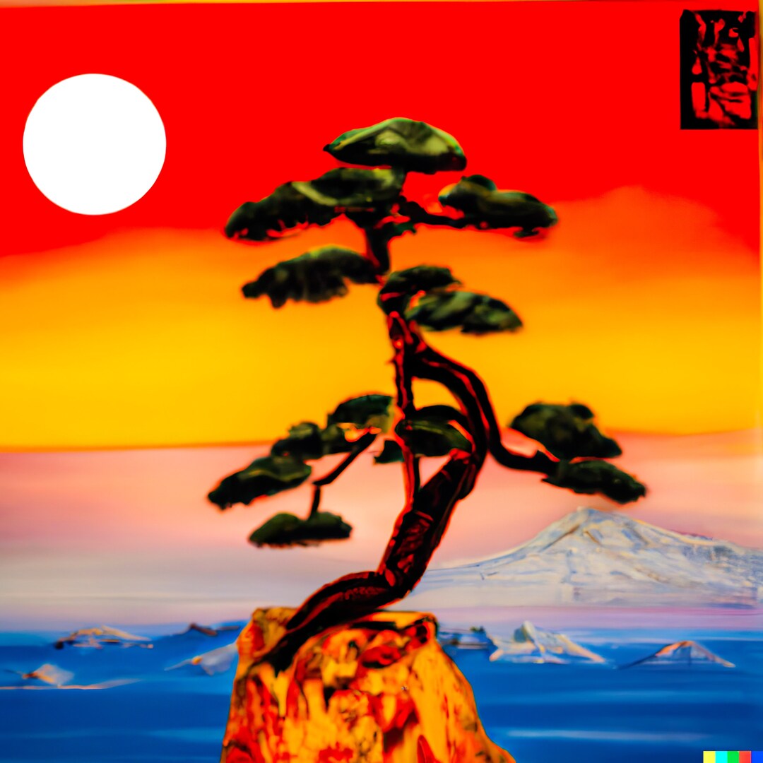 Ukiyo-e Bonsai, Ukiyo-e Digital Download, Ukiyo-e, Japanese Art, Bonsai Tree Digital, Bonsai ...