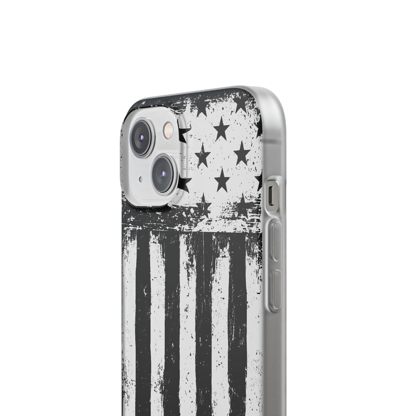 Distressed American Flag Phone Flexi Cases Supports Wireless Charging ...