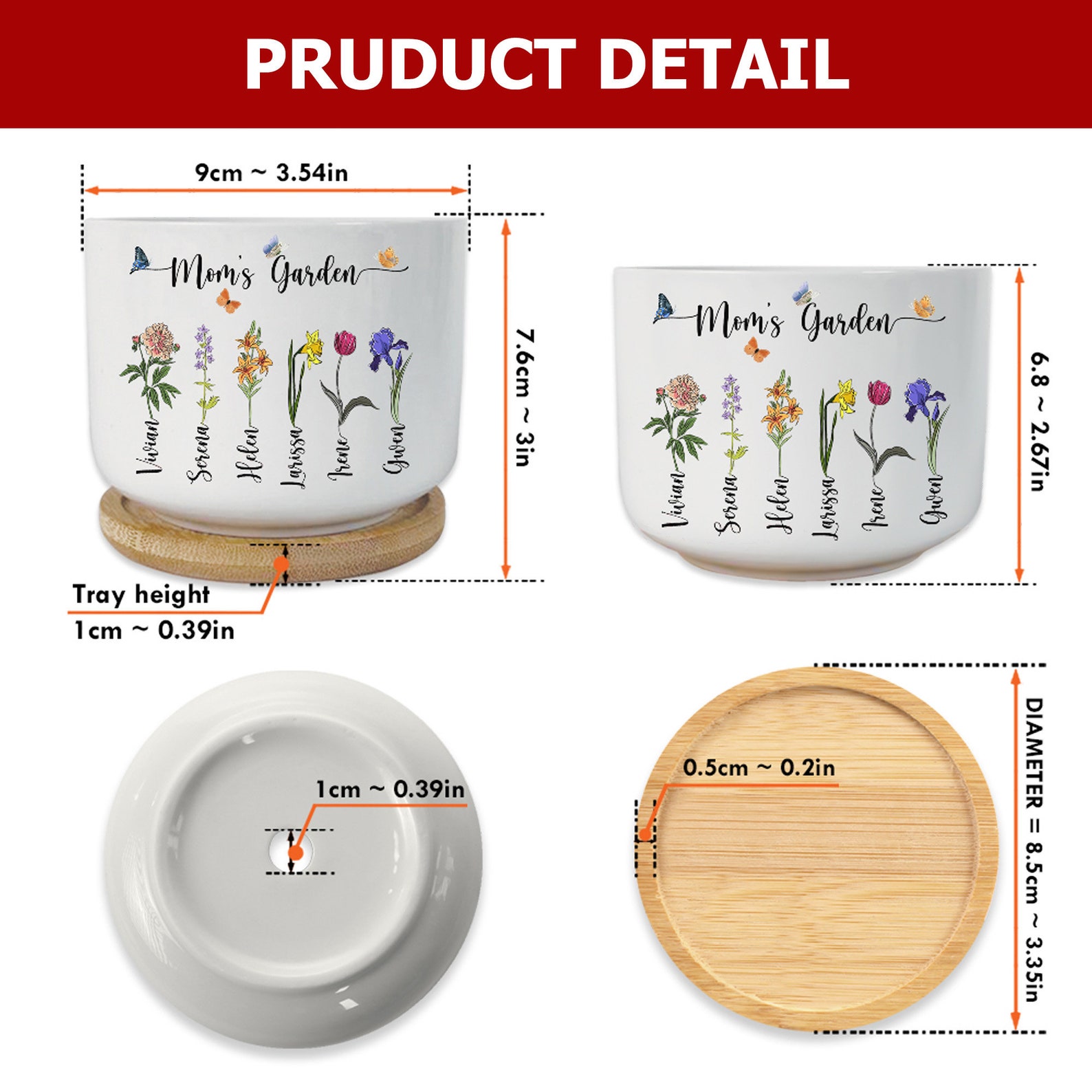 Personalized Flower Pot Gifts for Mom Grandma, Grandma Garden, Outdoor ...
