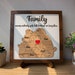 Wooden Dog Family Sign Engraved Family Name Sign, Family Keepsake Gift ...