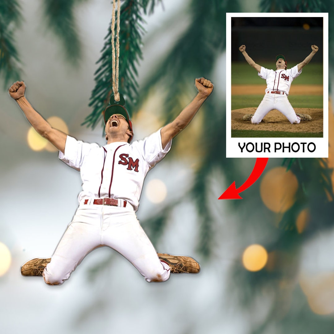 Custom Baseball Player Photo Ornament , Baseball Ornament, ,baseball ...