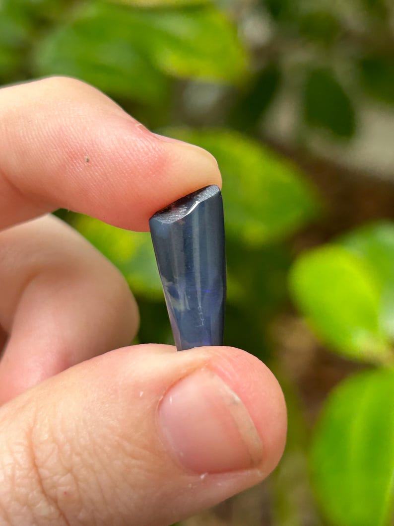 Lightning Ridge Opal Solid - 3.6 Carats - Dark Black, Blue, Clear Opal ...