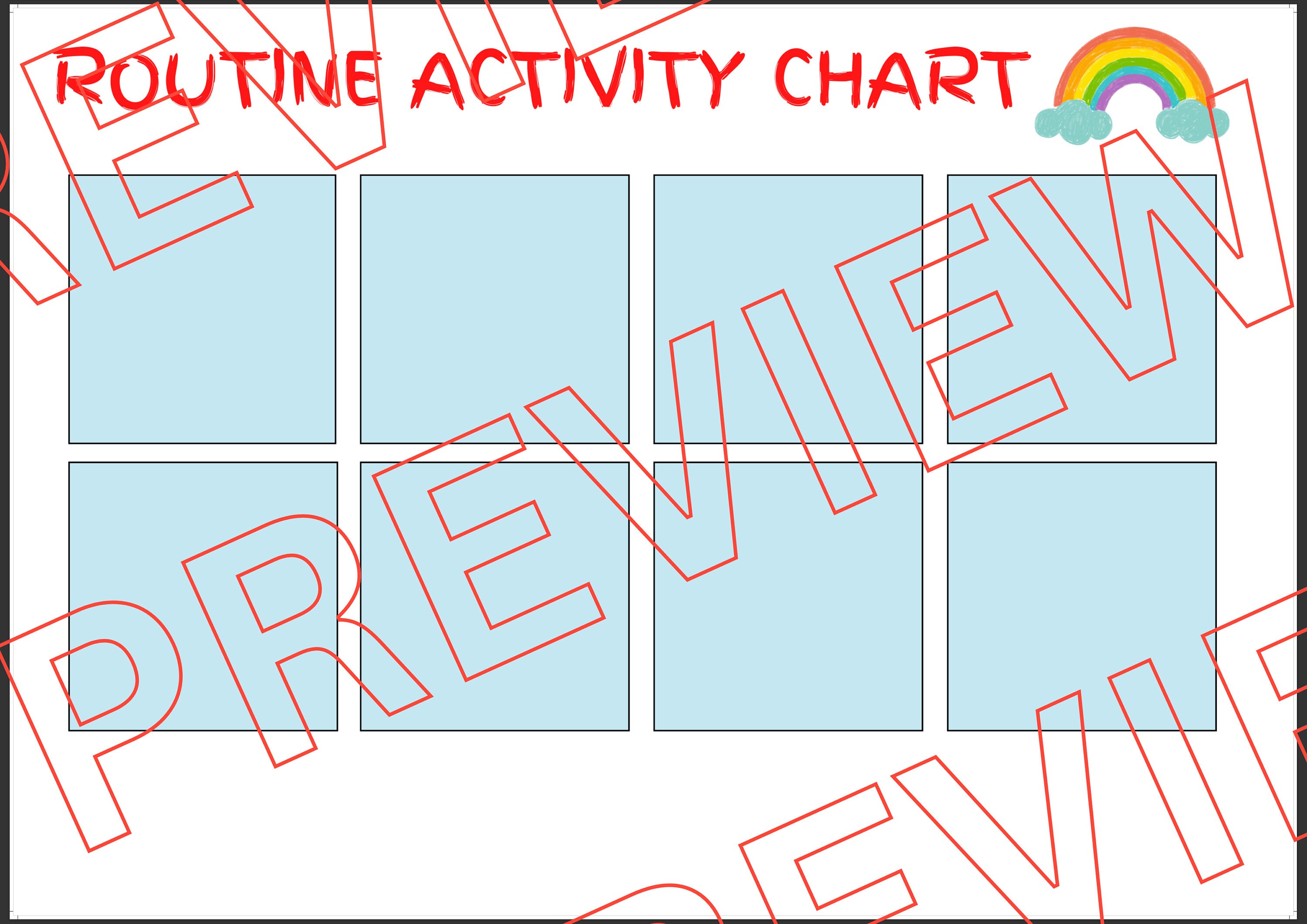 Printable Kids Routine Cards & Chart - Etsy