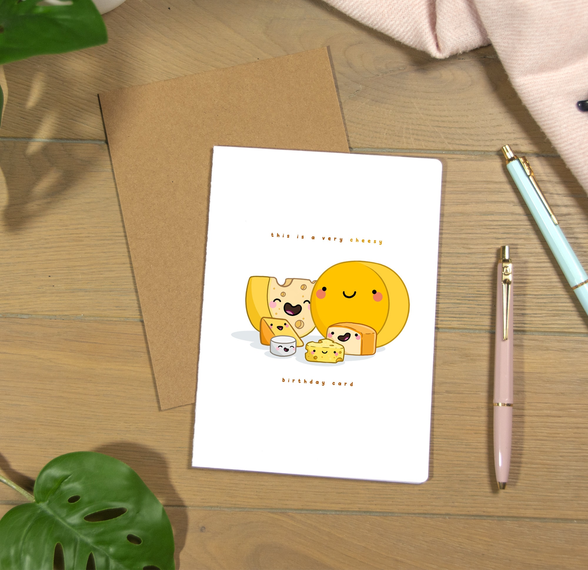 This is a Very Cheesy Birthday Card ~ Hand Drawn Birthday Card | Happy ...