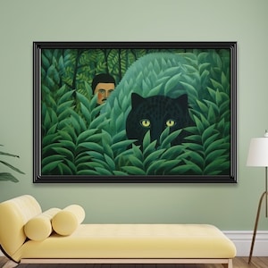 Henri Rousseau Exotic Art Print, Rousseau Inspired Printable Wall Art ...