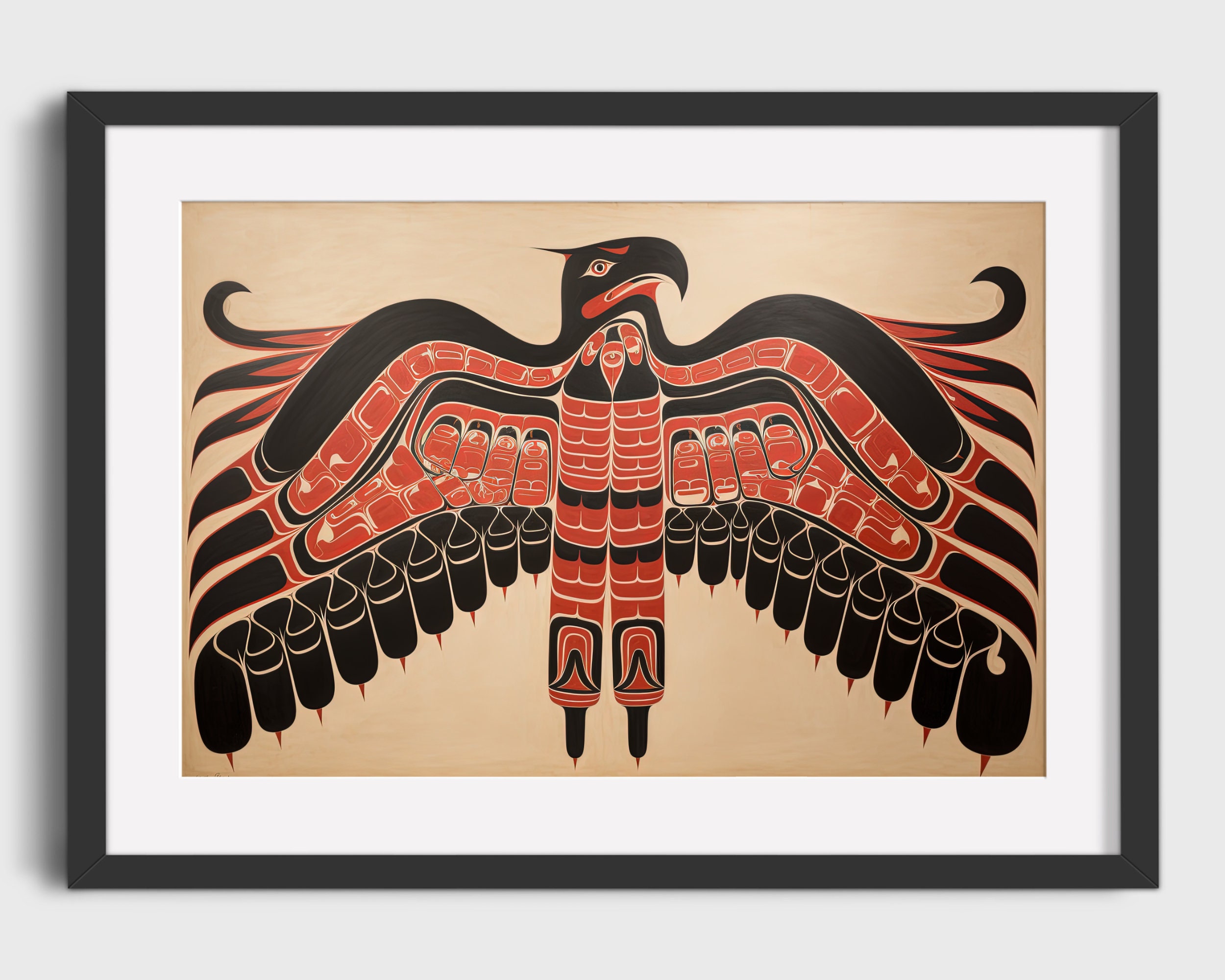 Haida Tribal Art Print, Pacific Northwest, Native American, Printable ...