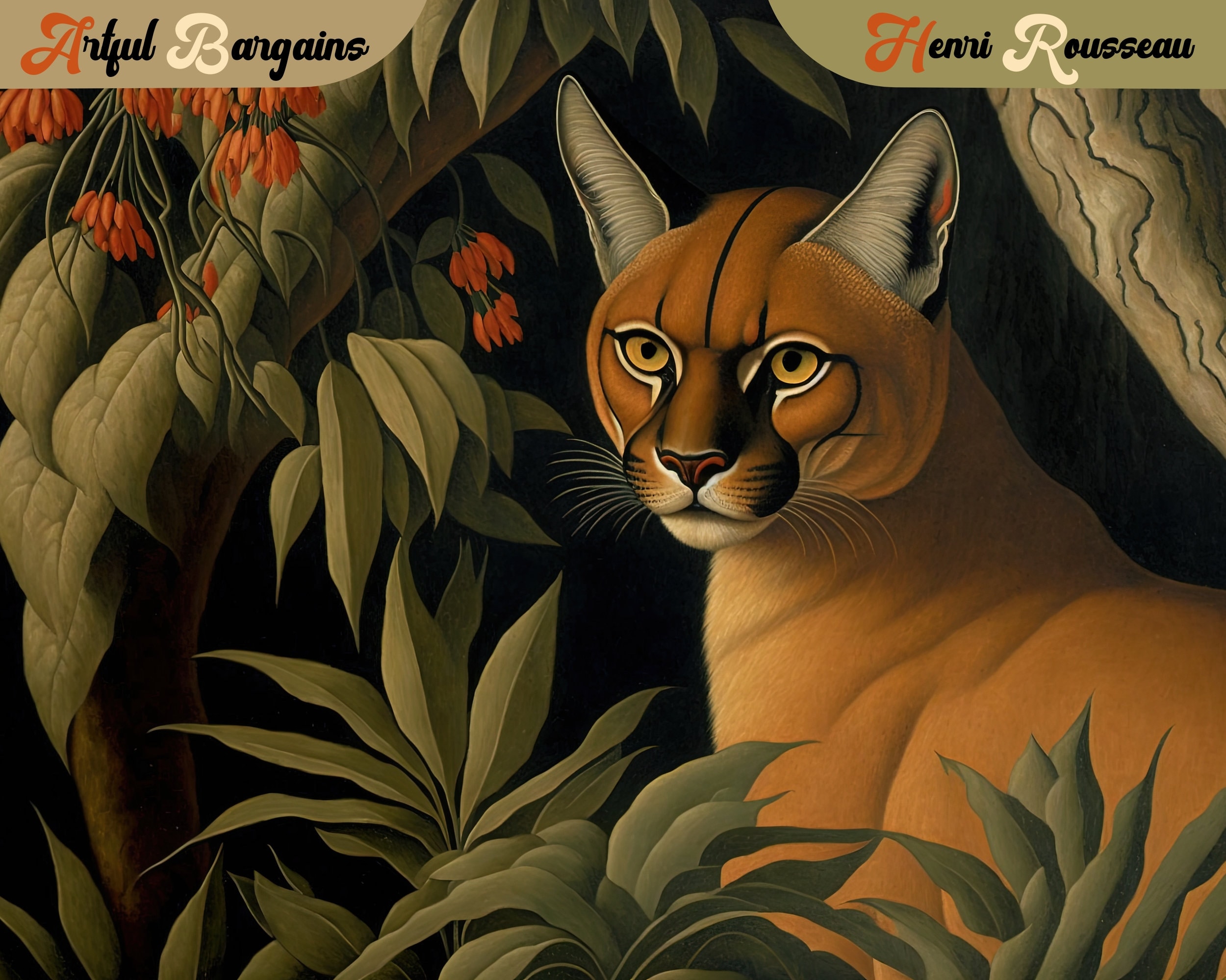Henri Rousseau Art Print, Exotic Art, Rousseau Inspired Printable Wall ...
