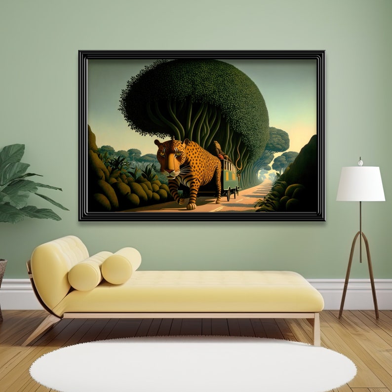 Henri Rousseau Art, Exotic Jungle Art Print, Rousseau Inspired ...
