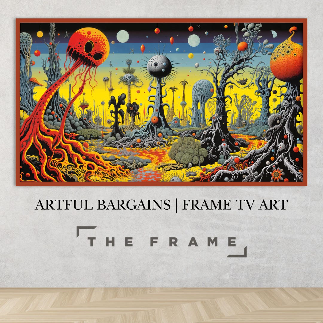 Frame TV Art, Weird Futuristic Art, Retro-futuristic, Bold, Abstract ...