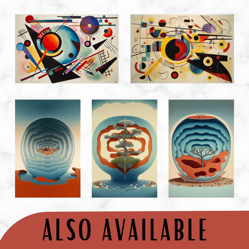 Kandinsky Art Print, Minimalist Poster, Colorful Kandinsky Inspired ...