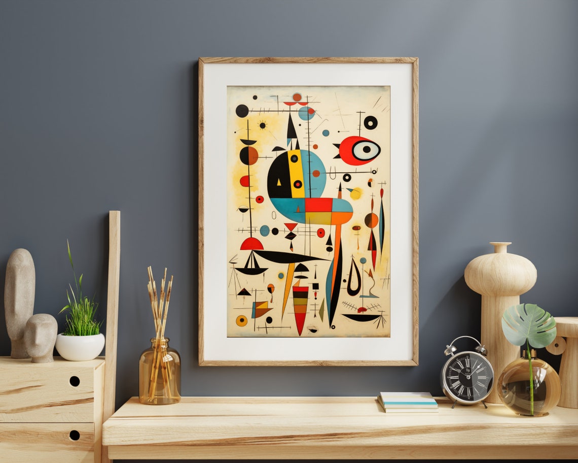 Miro Art Print, Digital Download, Miro Inspired Printable Wall Art ...