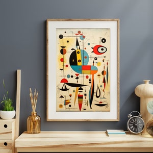 Miro Art Print, Digital Download, Miro Inspired Printable Wall Art ...
