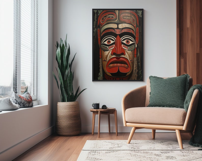 Haida Tribal Art Print, Pacific Northwest Coast Native American ...