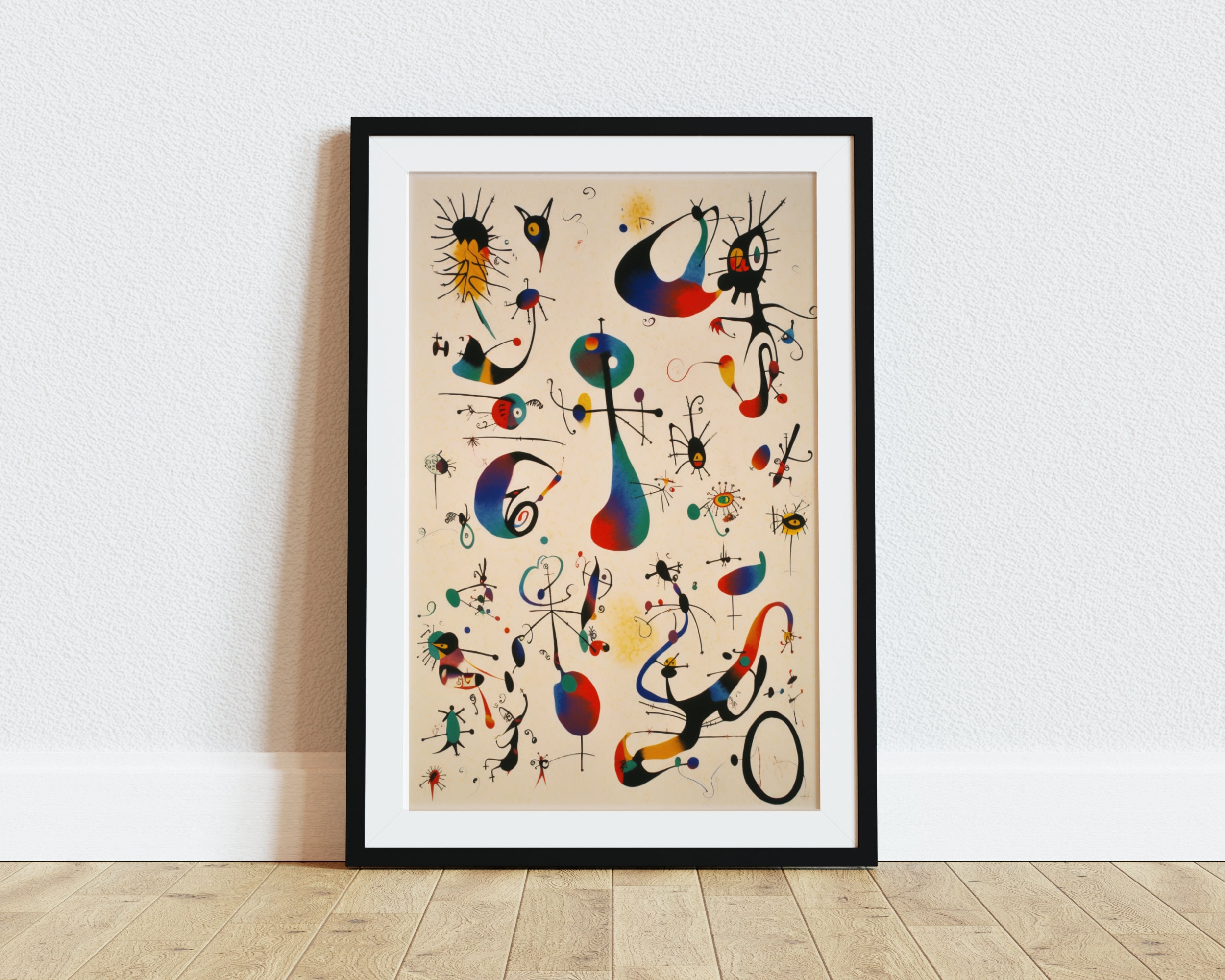 Joan Miro Art Print, Miro Inspired Printable Wall Art, Miro Poster ...
