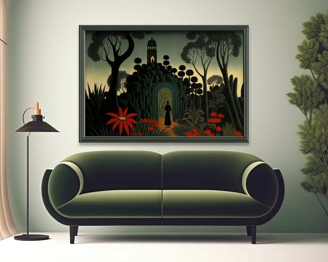 Henri Rousseau Art Print Rousseau Inspired Printable Wall - Etsy