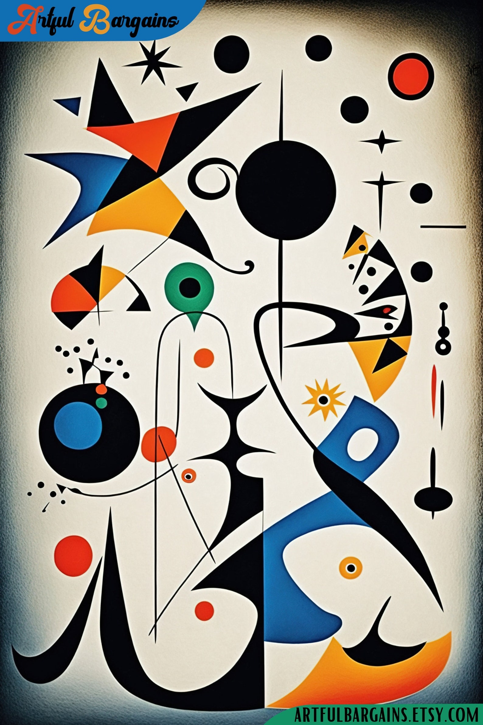 Miro Poster, Miro Inspired Printable Wall Art, Joan Miro Art Print ...