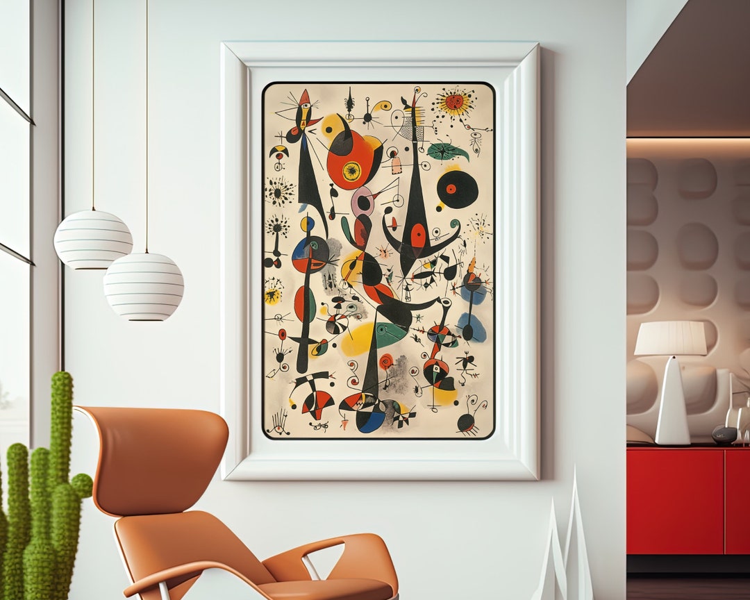 Joan Miro Art Print, Miro Poster, Miro Inspired Printable Wall Art ...