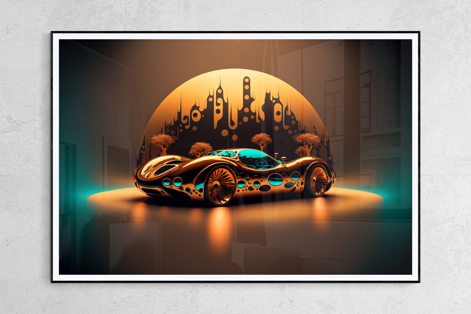 Printable Neon Wall Art Luxury Sport Car Garage Wall Art - Etsy