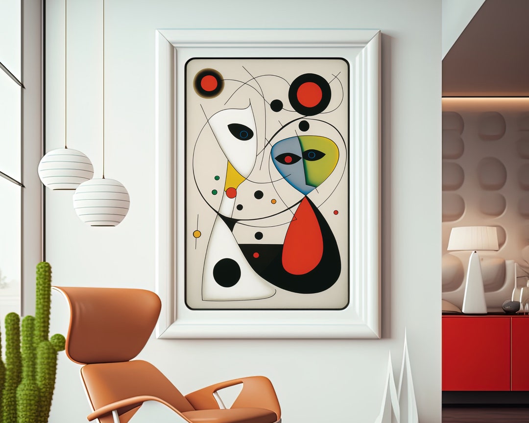 Joan Miro Art Print, Miro Poster, Miro Inspired Printable Wall Art ...
