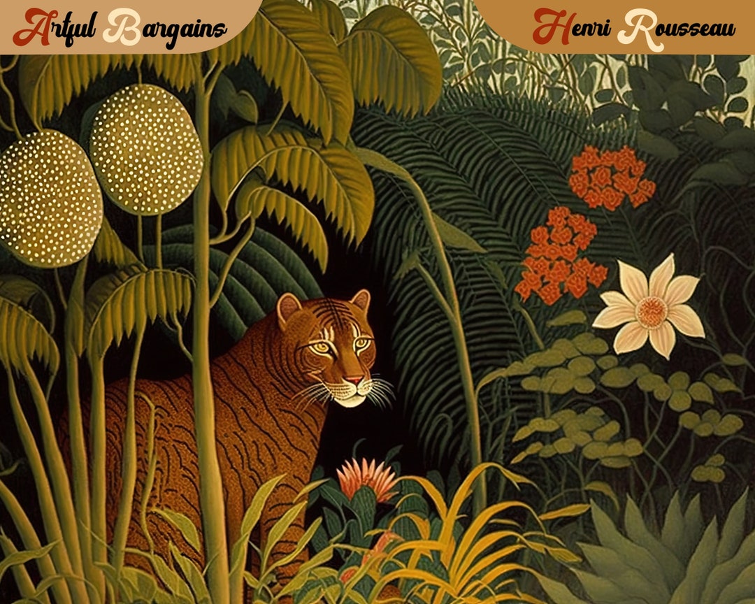 Henri Rousseau Art Print, Exotic Art, Rousseau Inspired Printable Wall ...