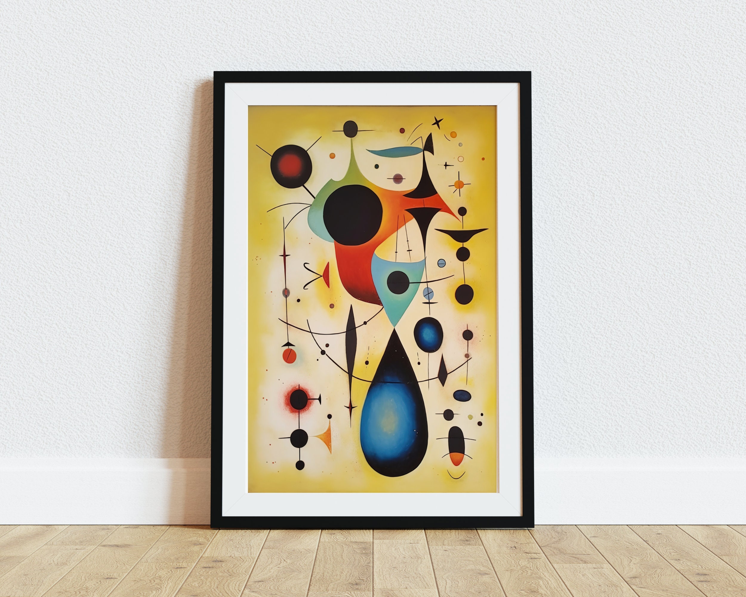 Miro Art Print Joan Miro Poster Colorful Abstract - Etsy