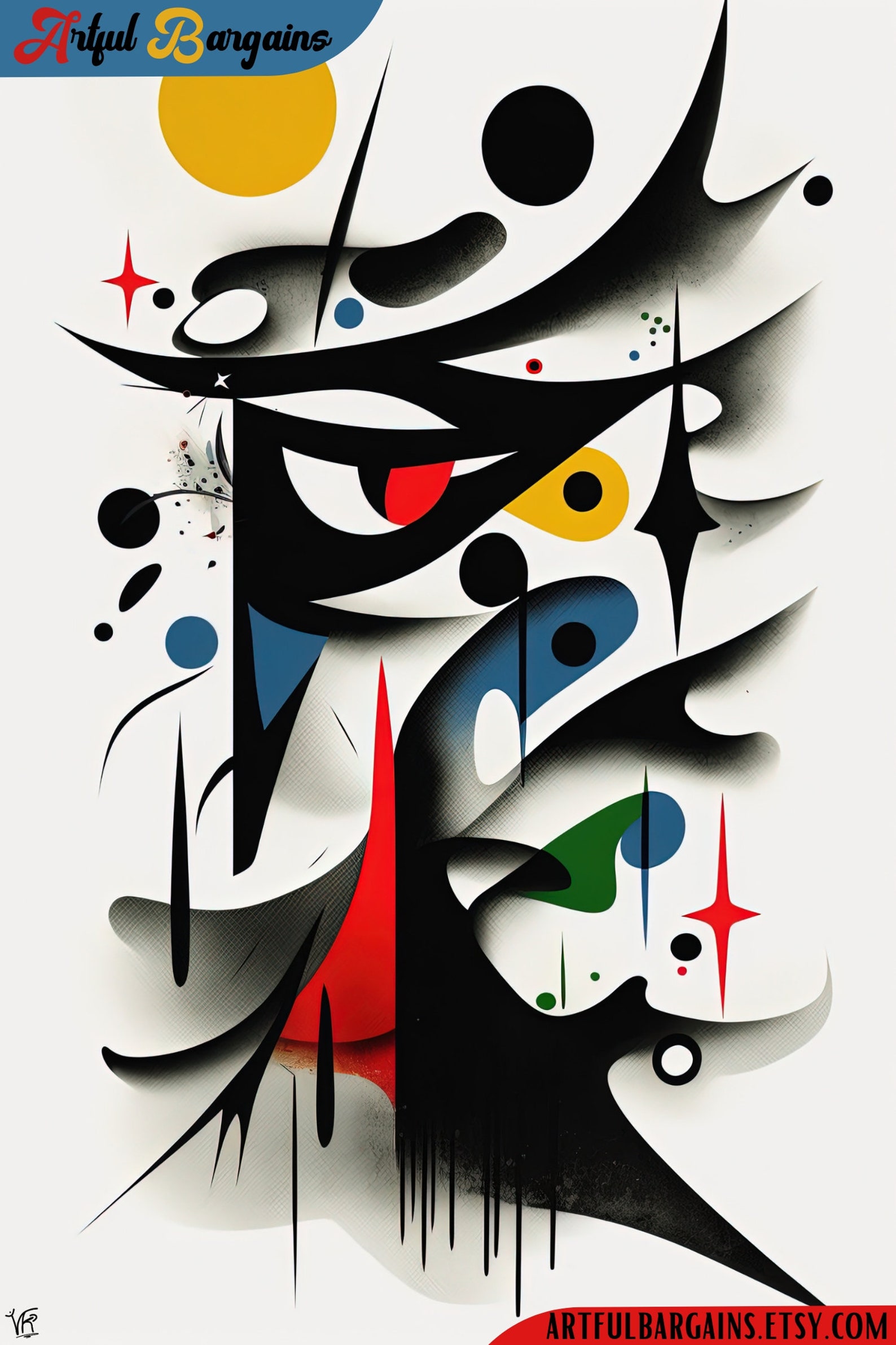 Miro Poster, Miro Inspired Printable Wall Art, Joan Miro Art Print ...