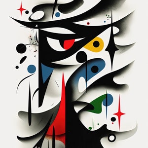 Miro Poster, Miro Inspired Printable Wall Art, Joan Miro Art Print ...