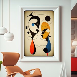Miró Meets Picasso Printable Wall Art, Joan Miro Art Poster, Instant ...